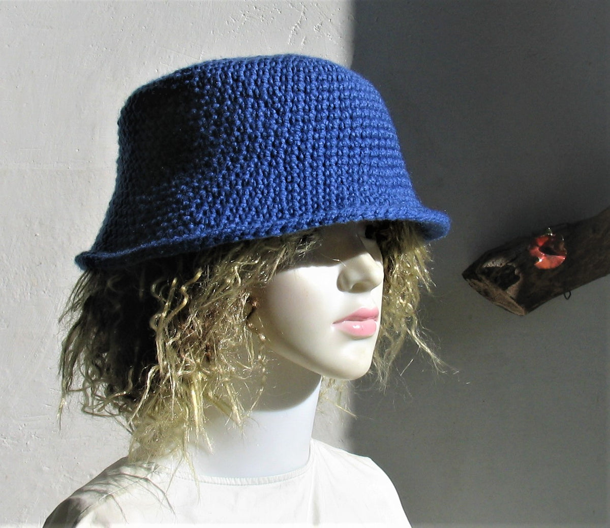 Handmade Crochet Bucket hat for dreadlocks rochet Rustic Hat Bohemian ...
